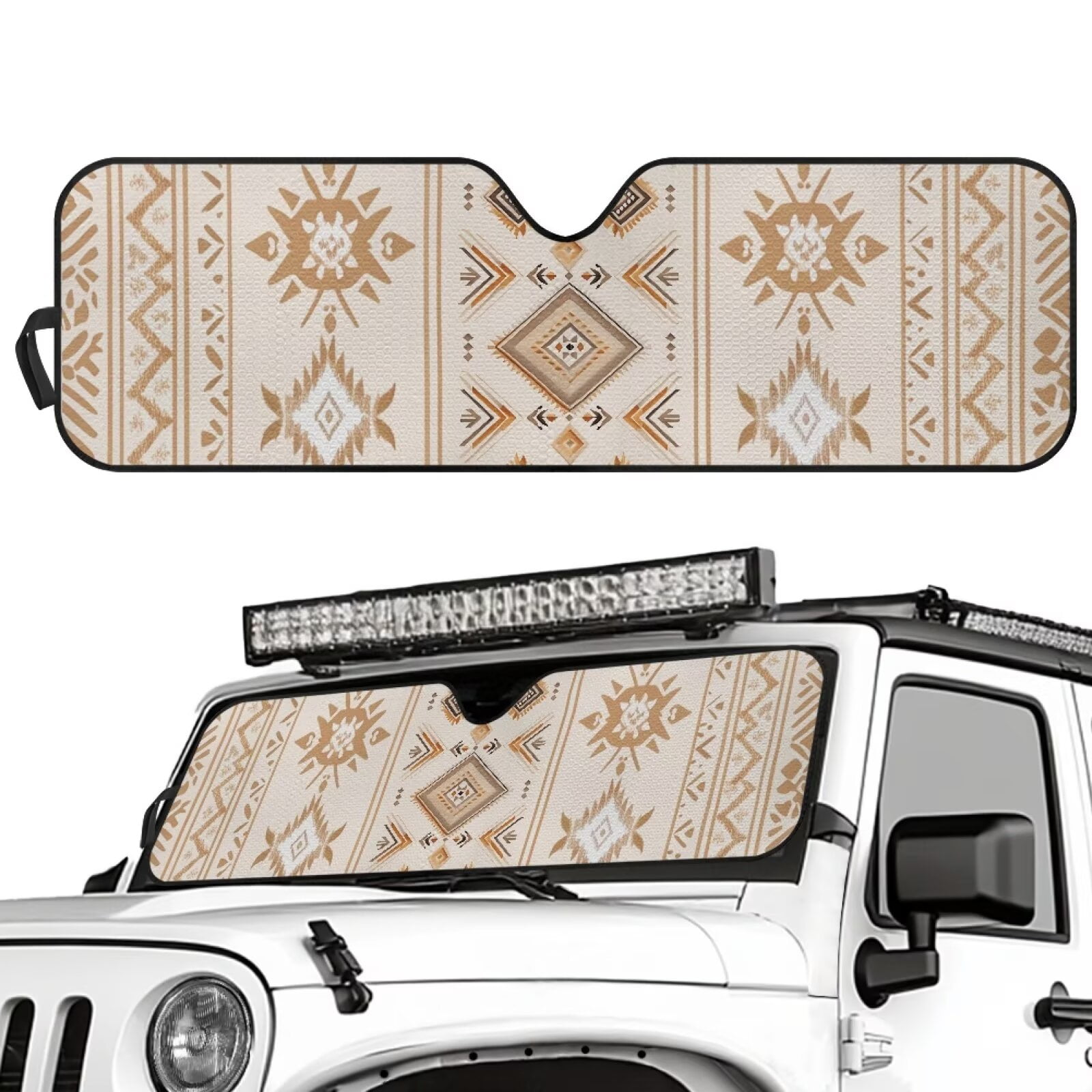 Uorisanigo Windshield Sun Shade Cover for 2018-2025 Jeep Wrangler JL ...
