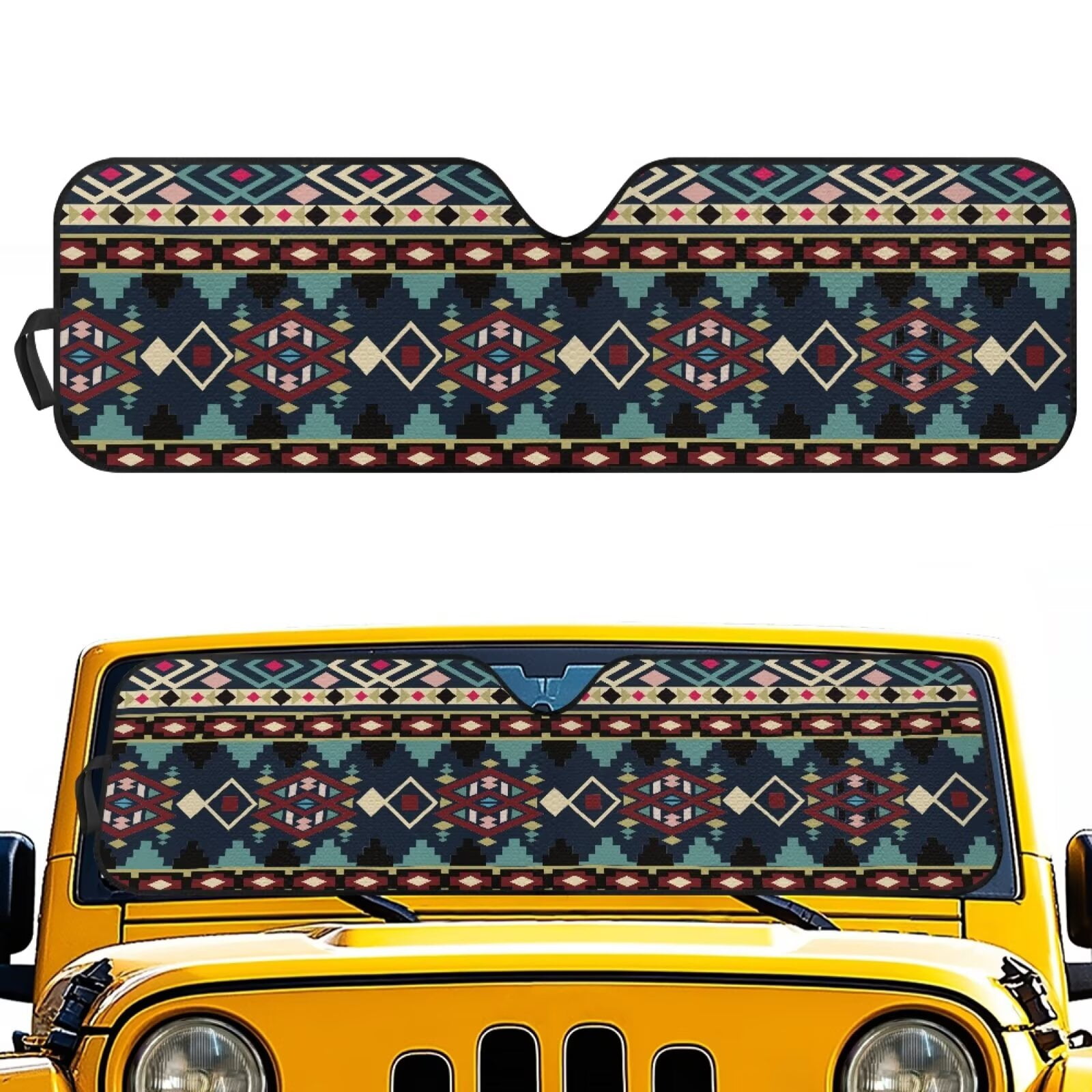 Uorisanigo Windshield Sun Shade Fit for Jeep Wrangler JL JLU 2018-2025 ...