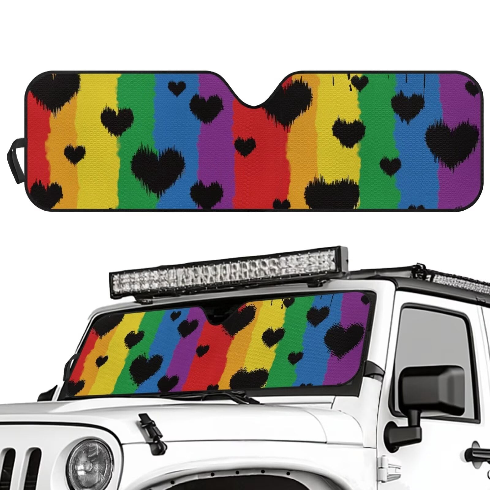 Uorisanigo Windshield Sun Shade,Happy Pride Month Car Sunshade for ...