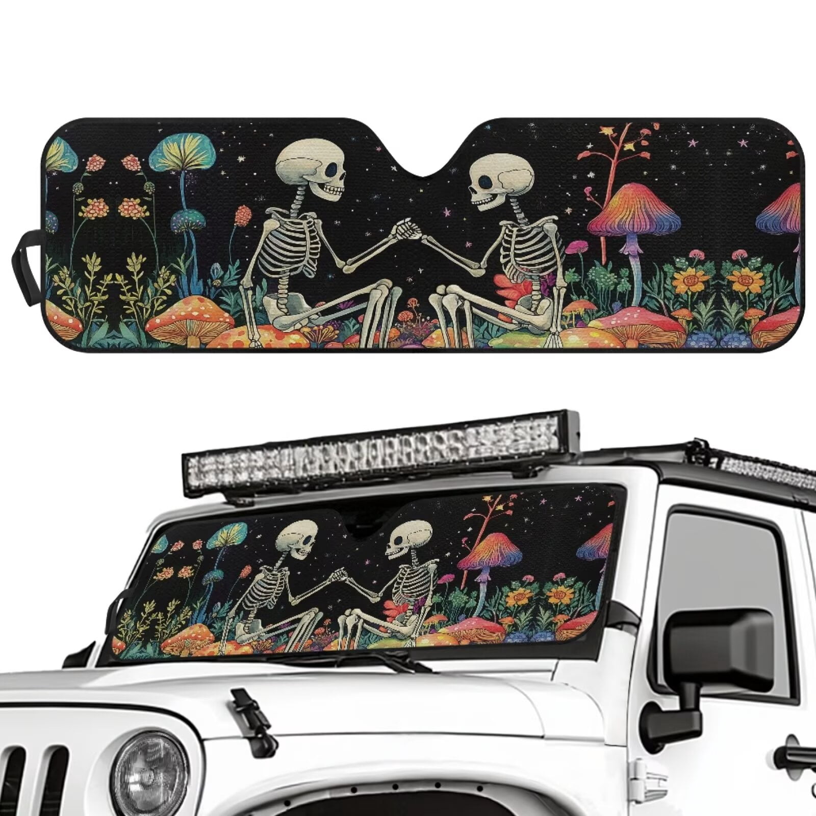 Uorisanigo Windshield Sun Shade for Jeep, Car Sunshade Compatible with ...