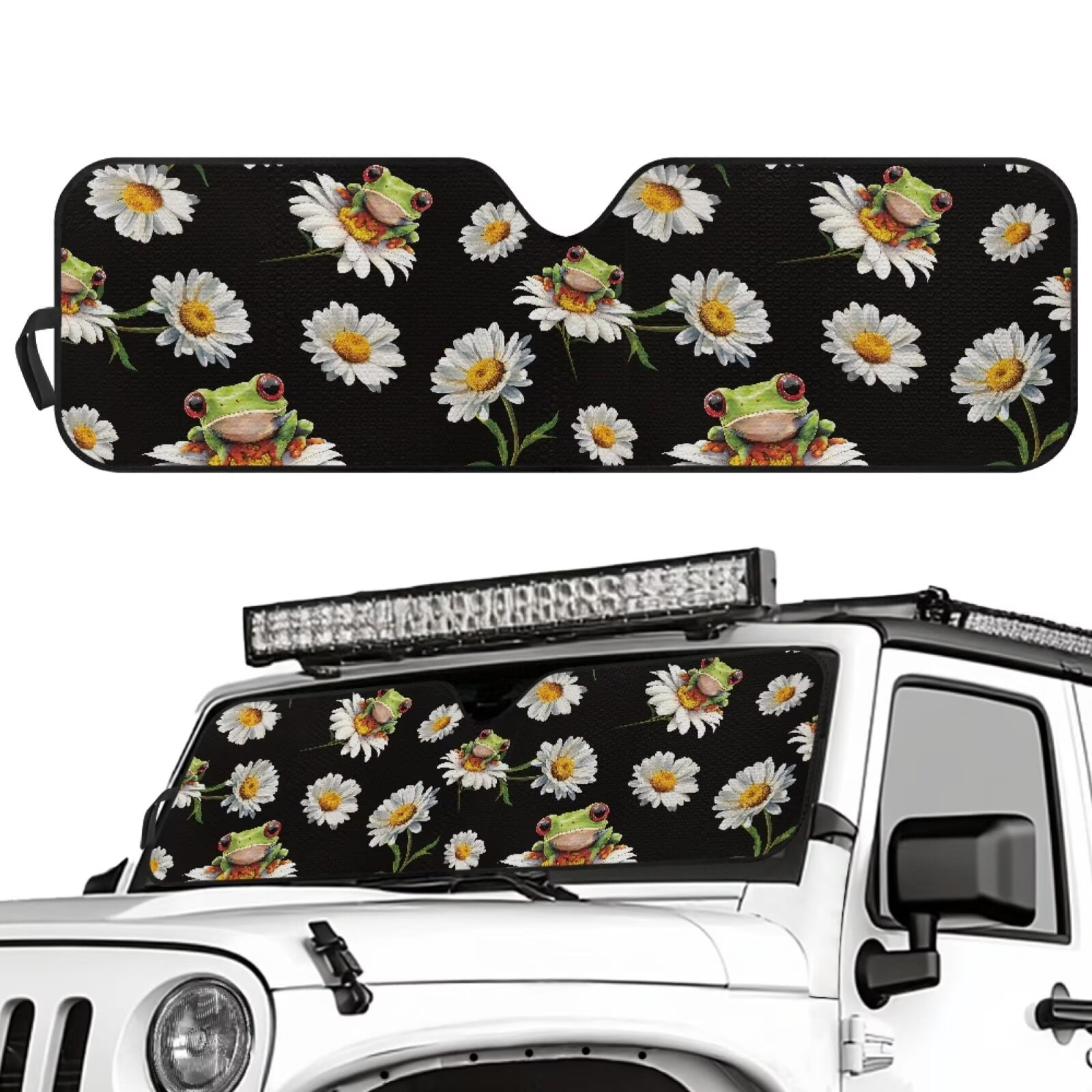 Uorisanigo Windshield Sun Shade for Jeep Wrangler JL JLU & 2020-2025 ...