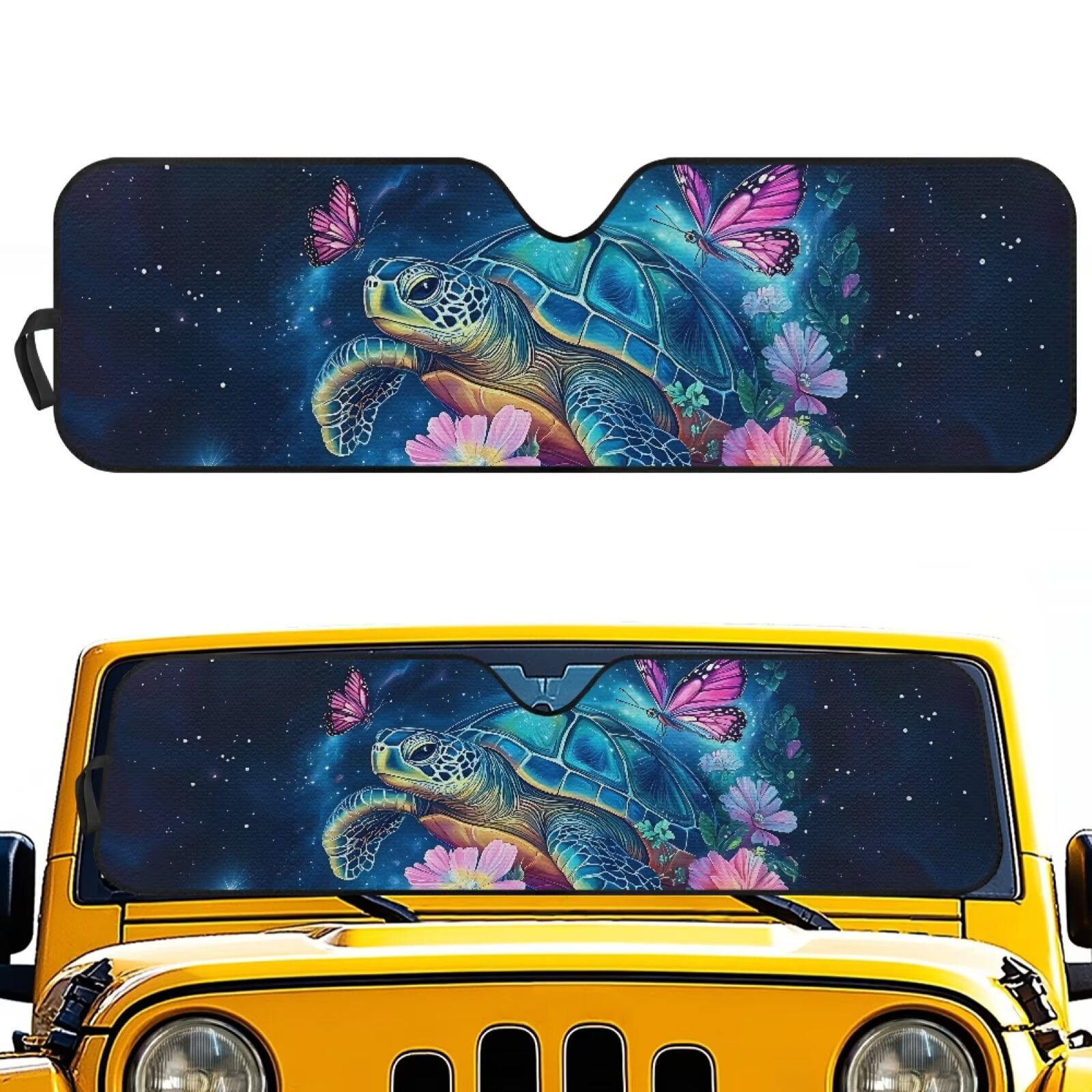 Uorisanigo Windshield Sun Shade for Jeep Wrangler TJ JK JKU 1997-2018 ...