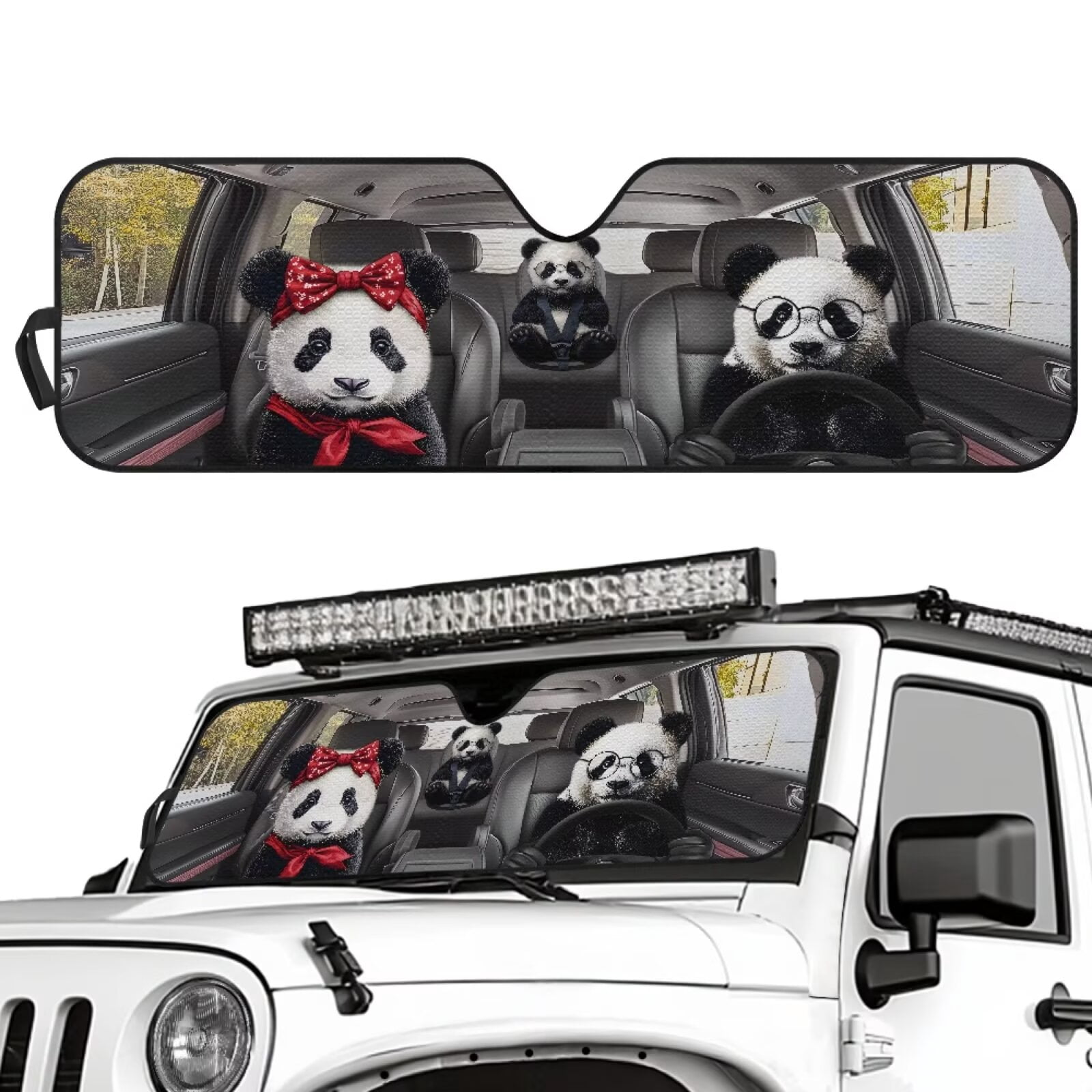 Uorisanigo Windshield Sun Shade for Rubicon Sahara TJ JK JKU 2 Door & 4 ...