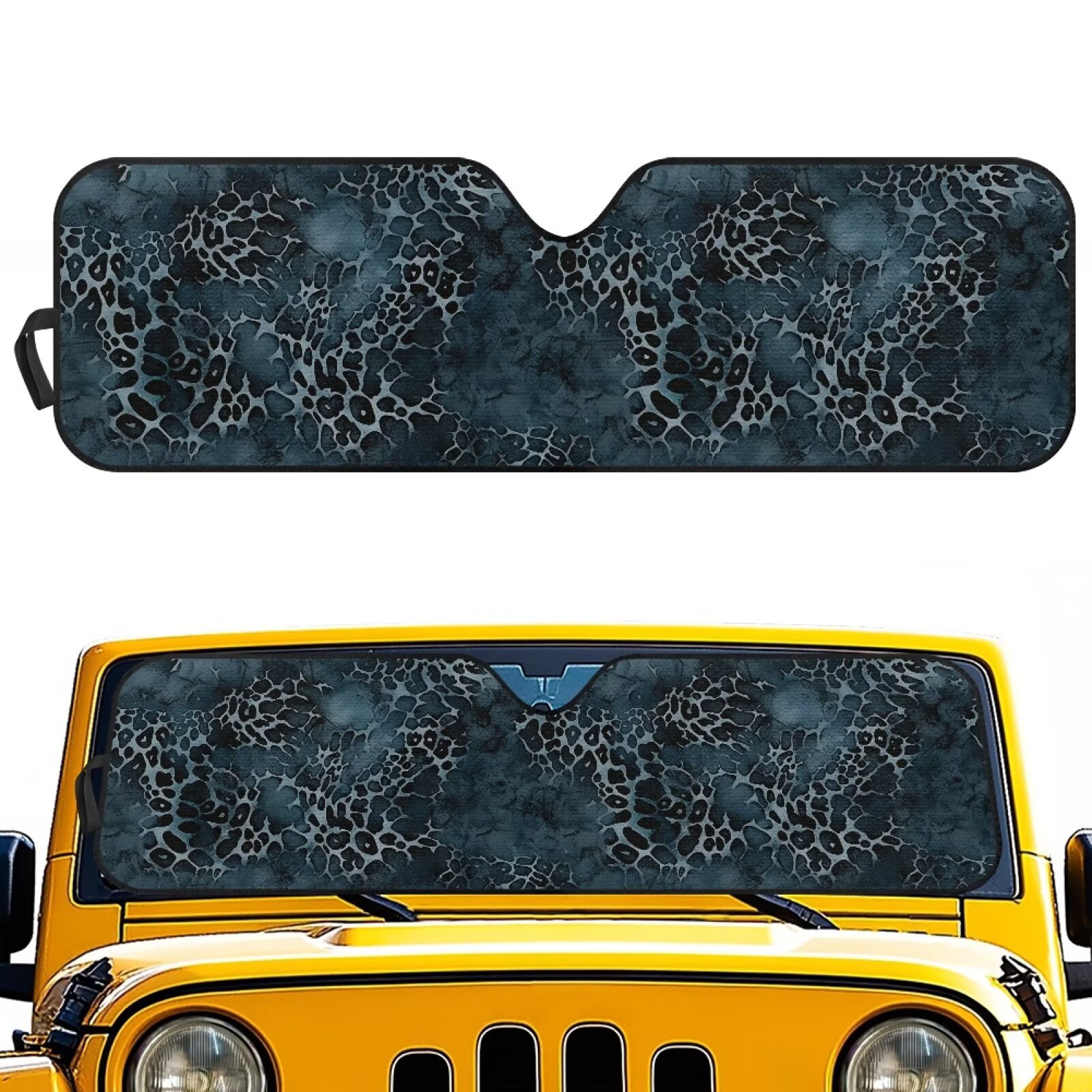 Uorisanigo Windshield Sunshade Front Window Sun Shade Foldable Blue ...