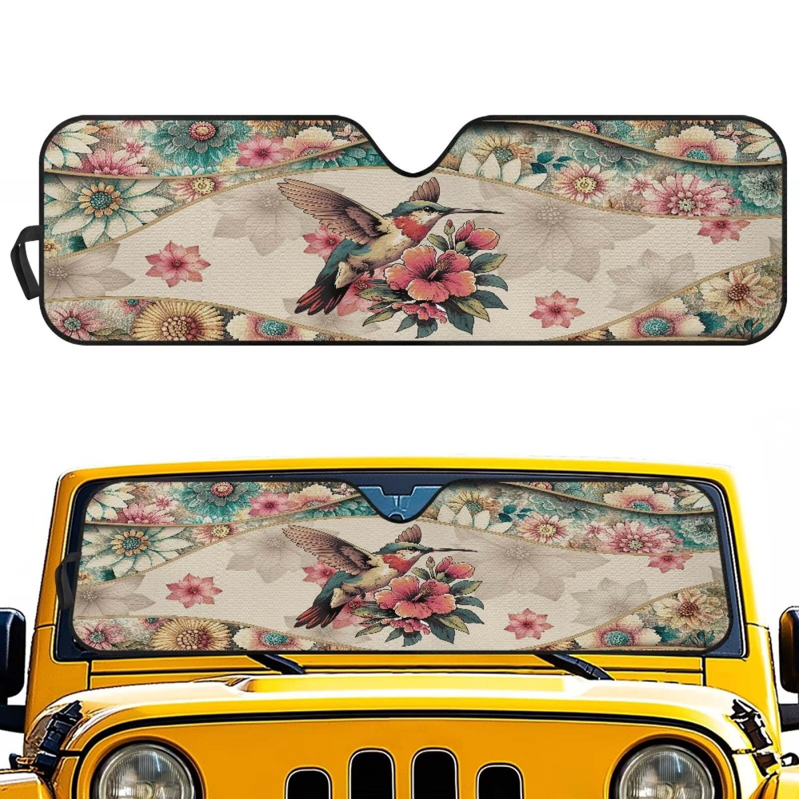 Uorisanigo Windshield Sunvisor Foldable Sun Shade Aluminum Foil Sun ...