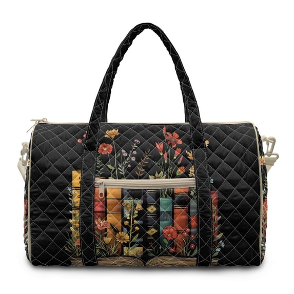 Uourmeti Adjustable Strap Quilted Duffle Bag for Men and Women ...
