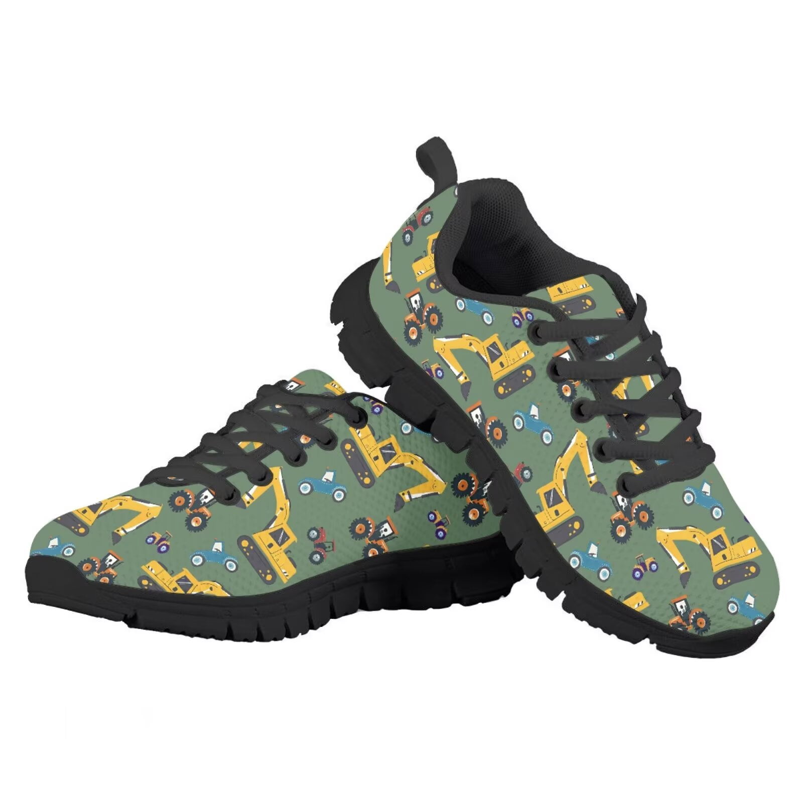 Uourmeti Boys Crane Shoes Size 4 Big Kid Trucks Sneakers Lightweight ...