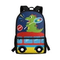 Uourmeti Cartoon Dinosaur Pattern Large Storage Backpack, 17 Inch ...