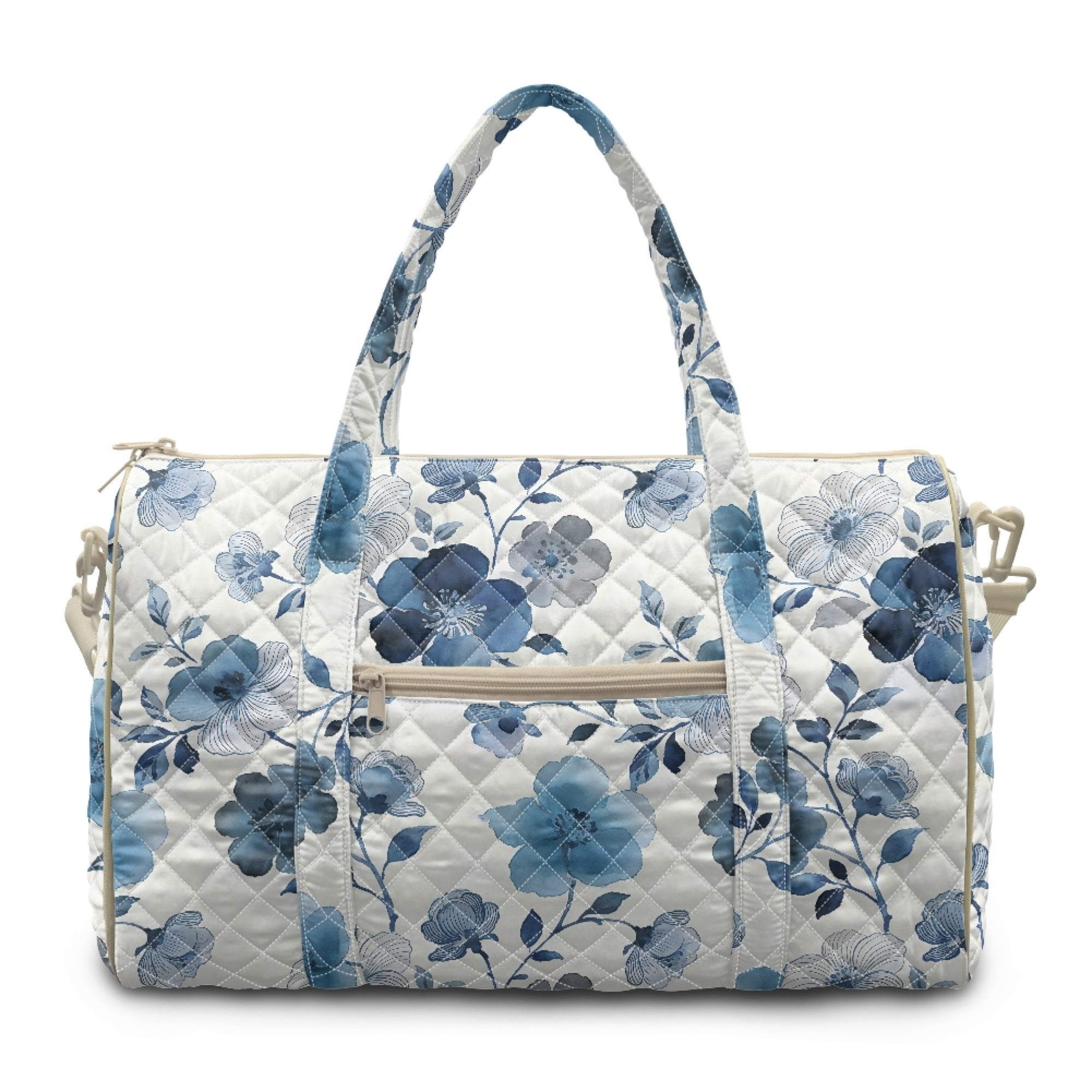 Uourmeti Floral Decoration Pattern Weekender Bag for Yoga, Polyester ...