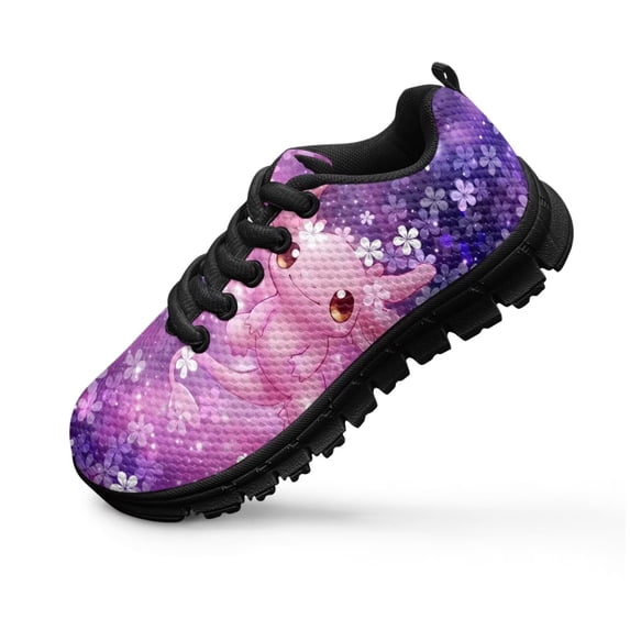 Uourmeti Girls Axolotl Shoes Size 2.5 Little Kids Cherry Blossom Tennis ...