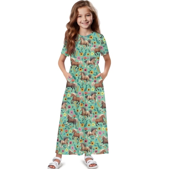 Uourmeti Girls Casual Dresses Swing Happy St. Patrick Printed Short ...