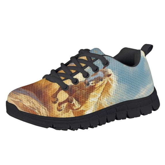 Uourmeti Horse Print Kids Shoes Size 12.5 Boys Girls Sneakers Fashion ...