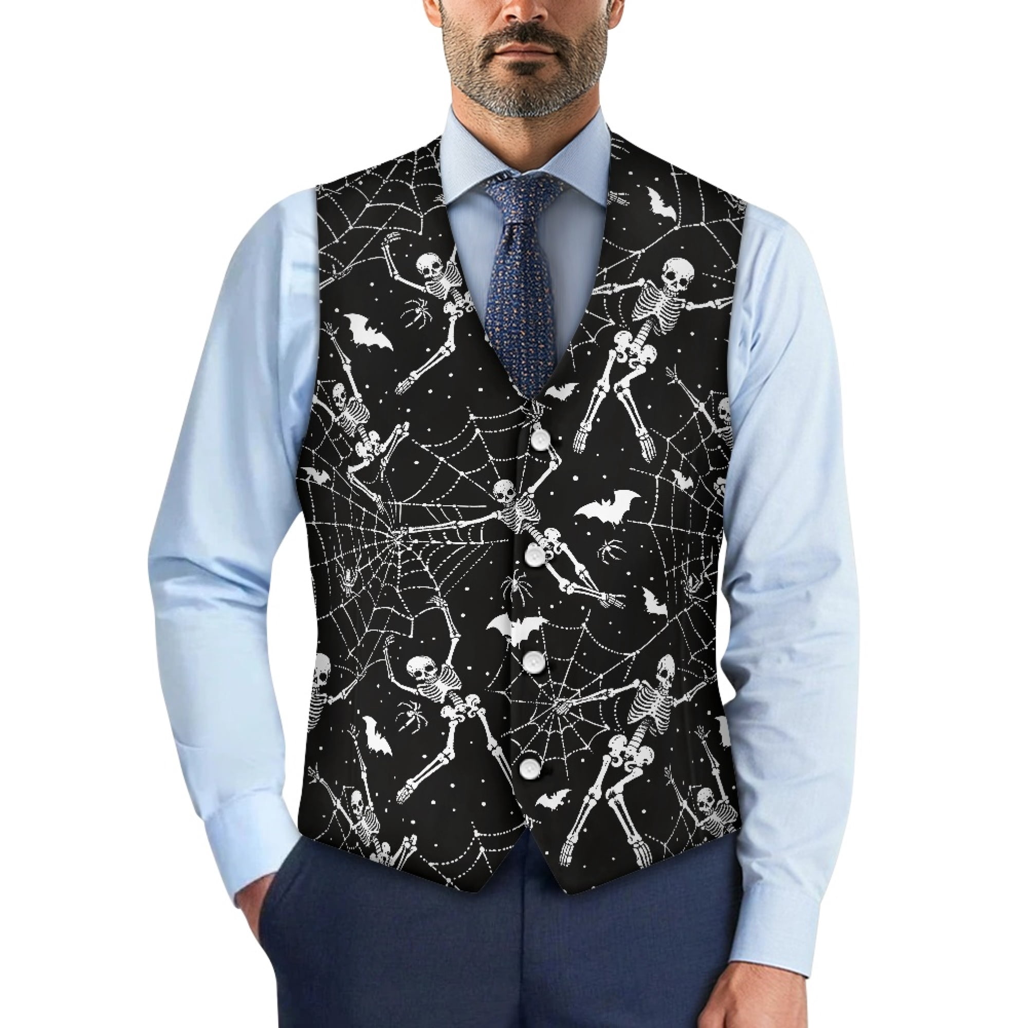 Uourmeti Woven Fabric Waistcoat Vest for Corporate Party, Slim Fit ...
