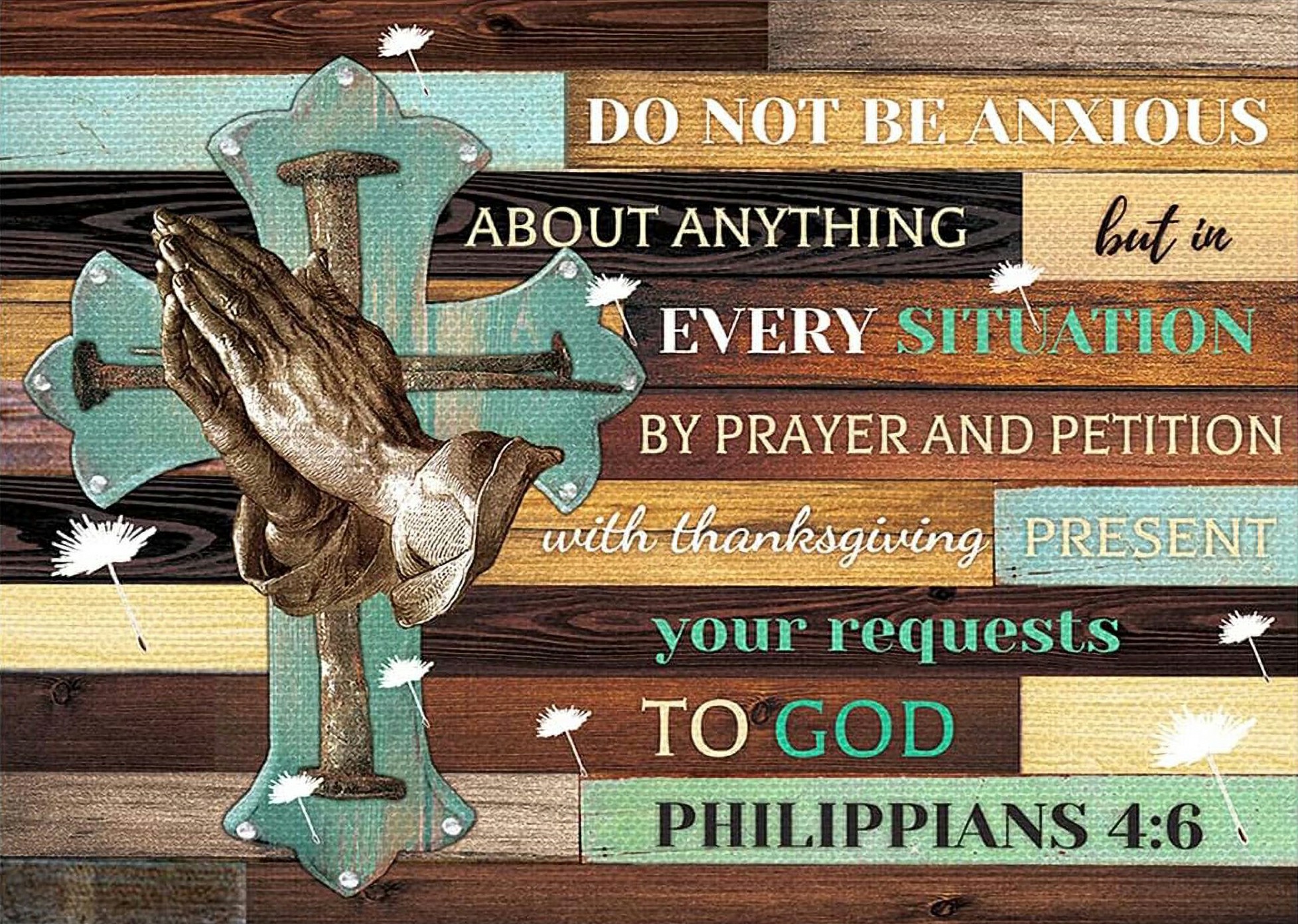 Uoyeqt 500 Pieces Jigsaw Puzzle Bible Verses Do Not Be Anxious About ...