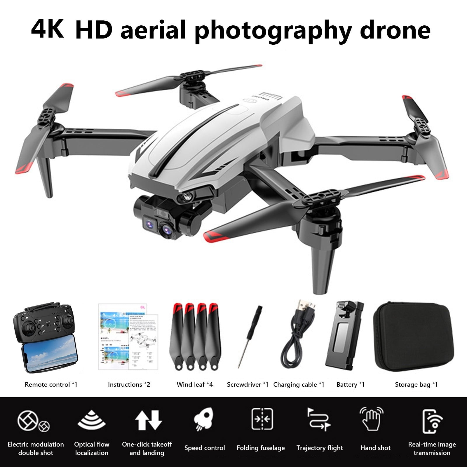 Up to 30% OFF, Aircraft Aerial Photography 4K Camera, UAV Drone, Remote ...