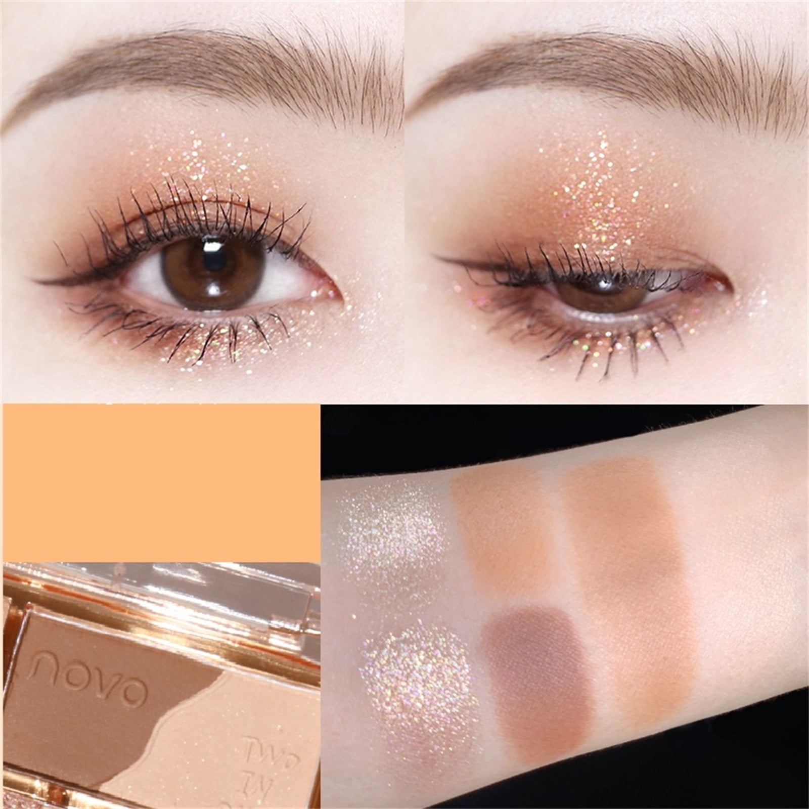 Up to 30% OFF,Six-Color Matte and Pearlescent Eyeshadow Palette,Vibrant ...