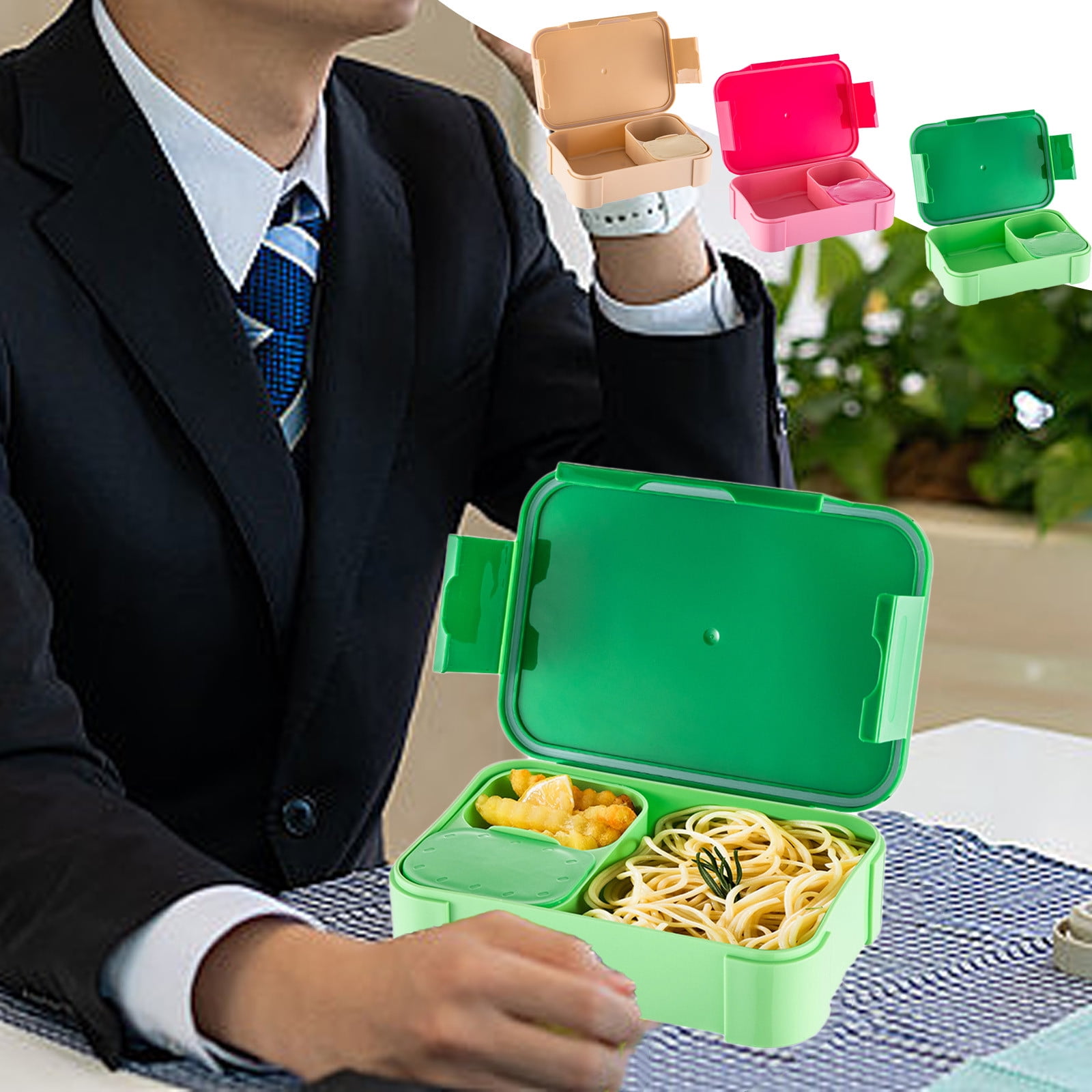 Up to 60% OFF,Mini Lunch Box,Microwaveable Compartment Sealed Snack Box ...