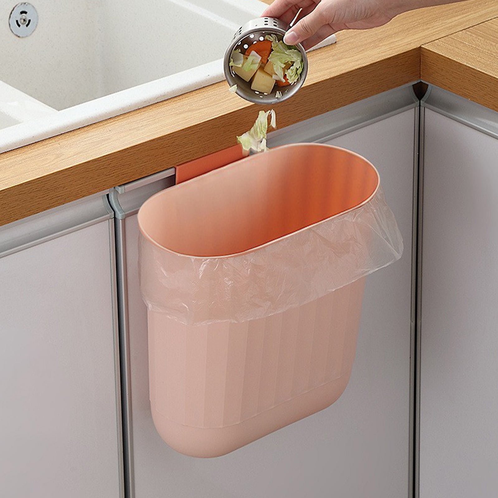 Cyber_Monday Deals Oefntac Trash Can Wall-mounted Cabinet Door Trash ...