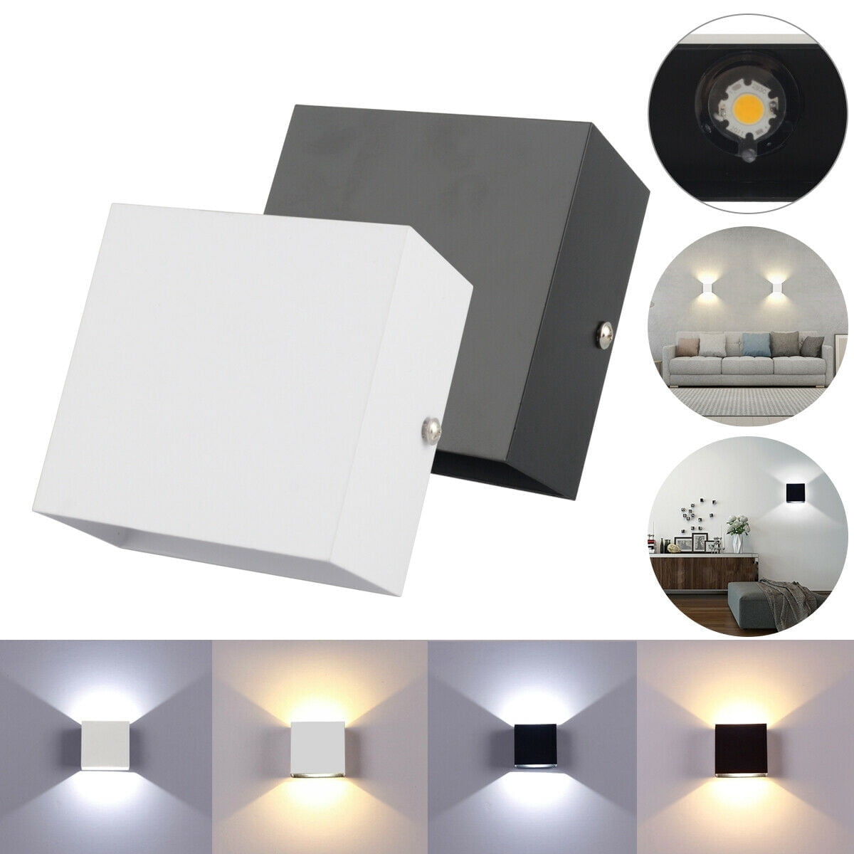 Up Down Wall Mount Lights, Mini Hardwired Modern Wall Lamp, LED Wall ...