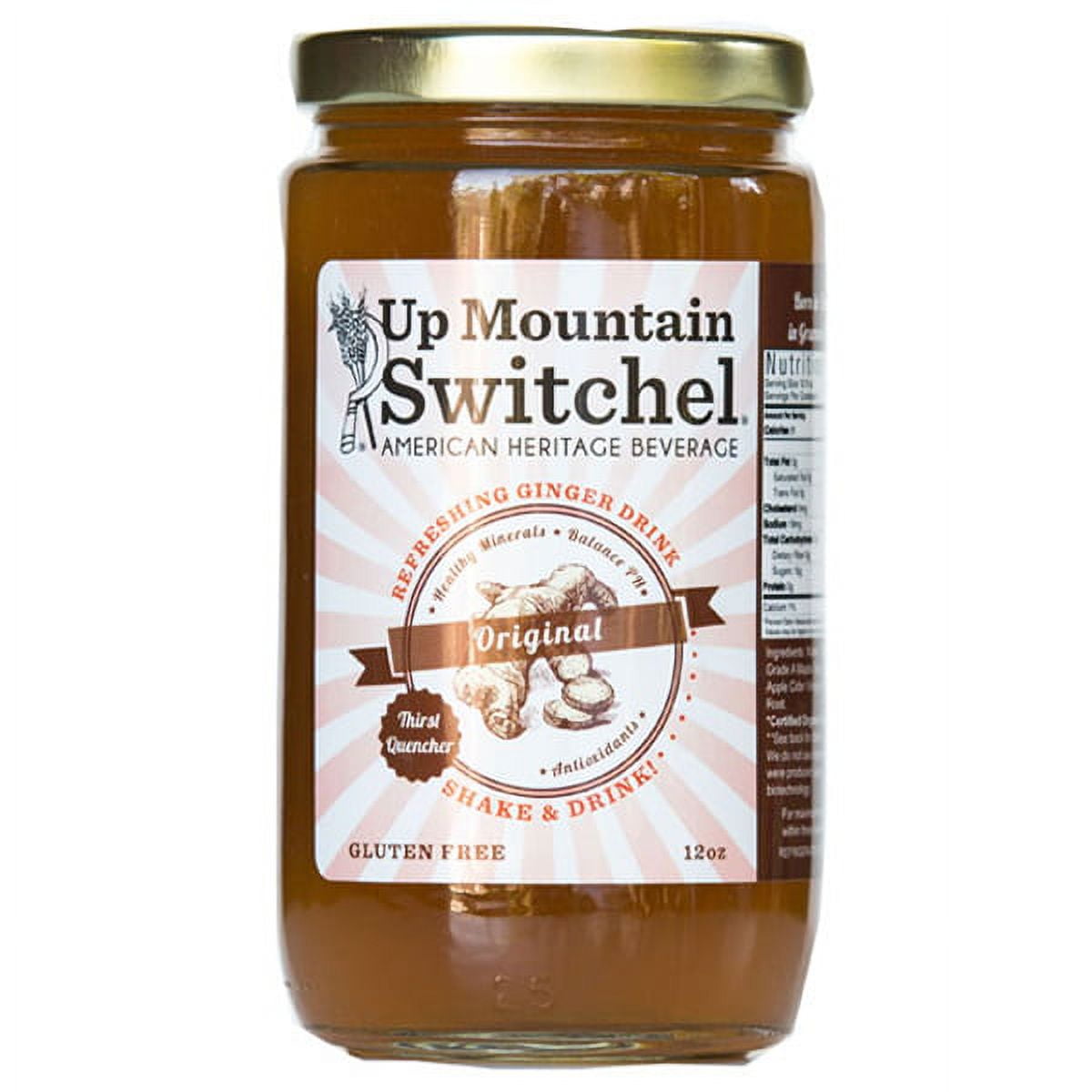 Up Mountain Switchel Original Refreshing Ginger Drink 12 oz Jars ...