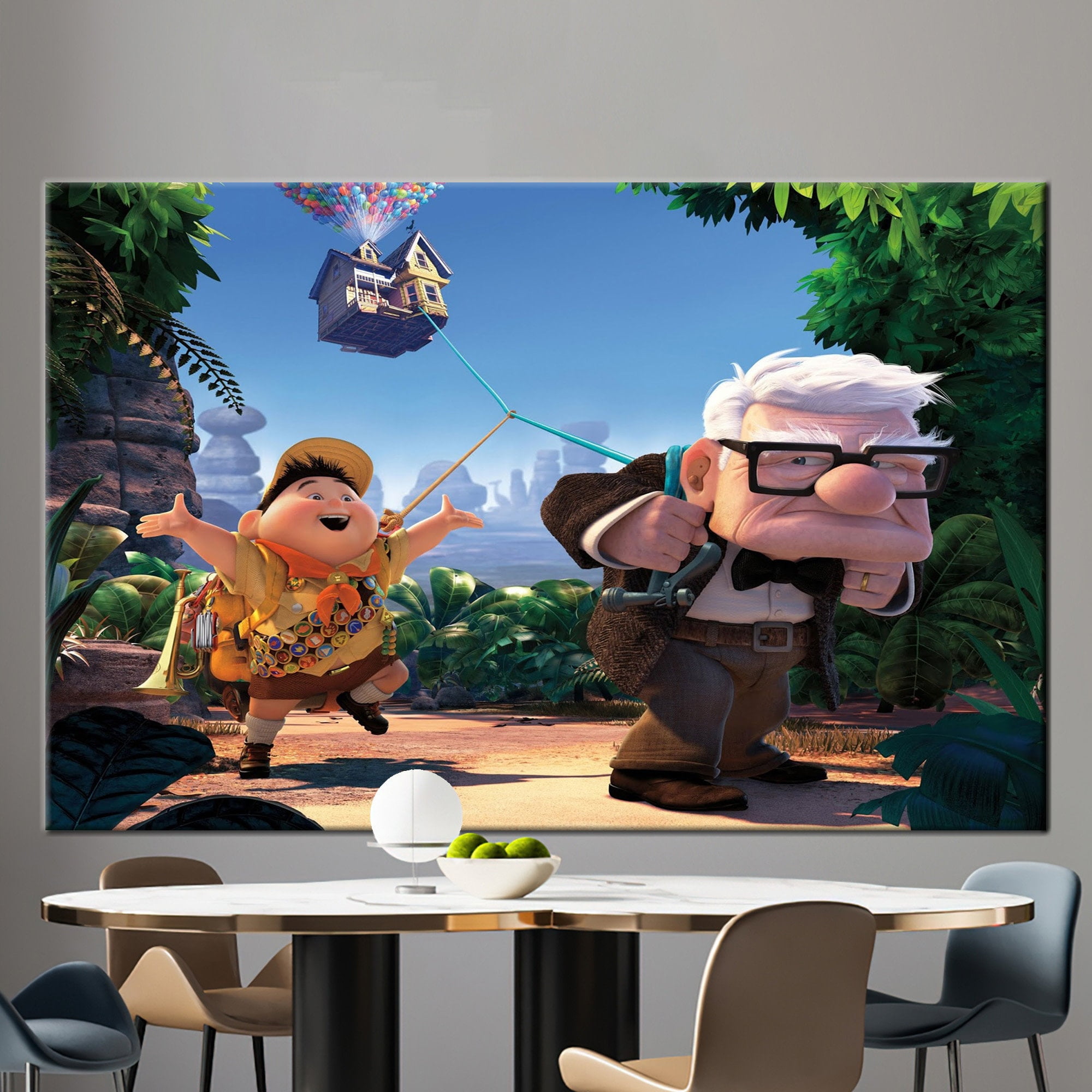 Up Movie Canvas Gift, Canvas Home Decor, Canvas Art, 3D Printed Canvas ...