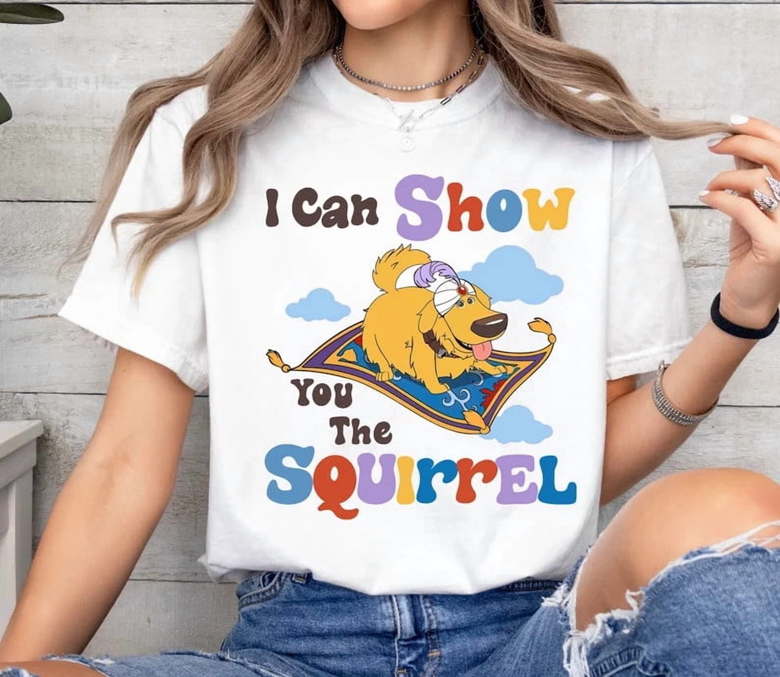 Up Movie Dug The Dog I Can Show You The Squirrel Talking Collar T-Shirt ...