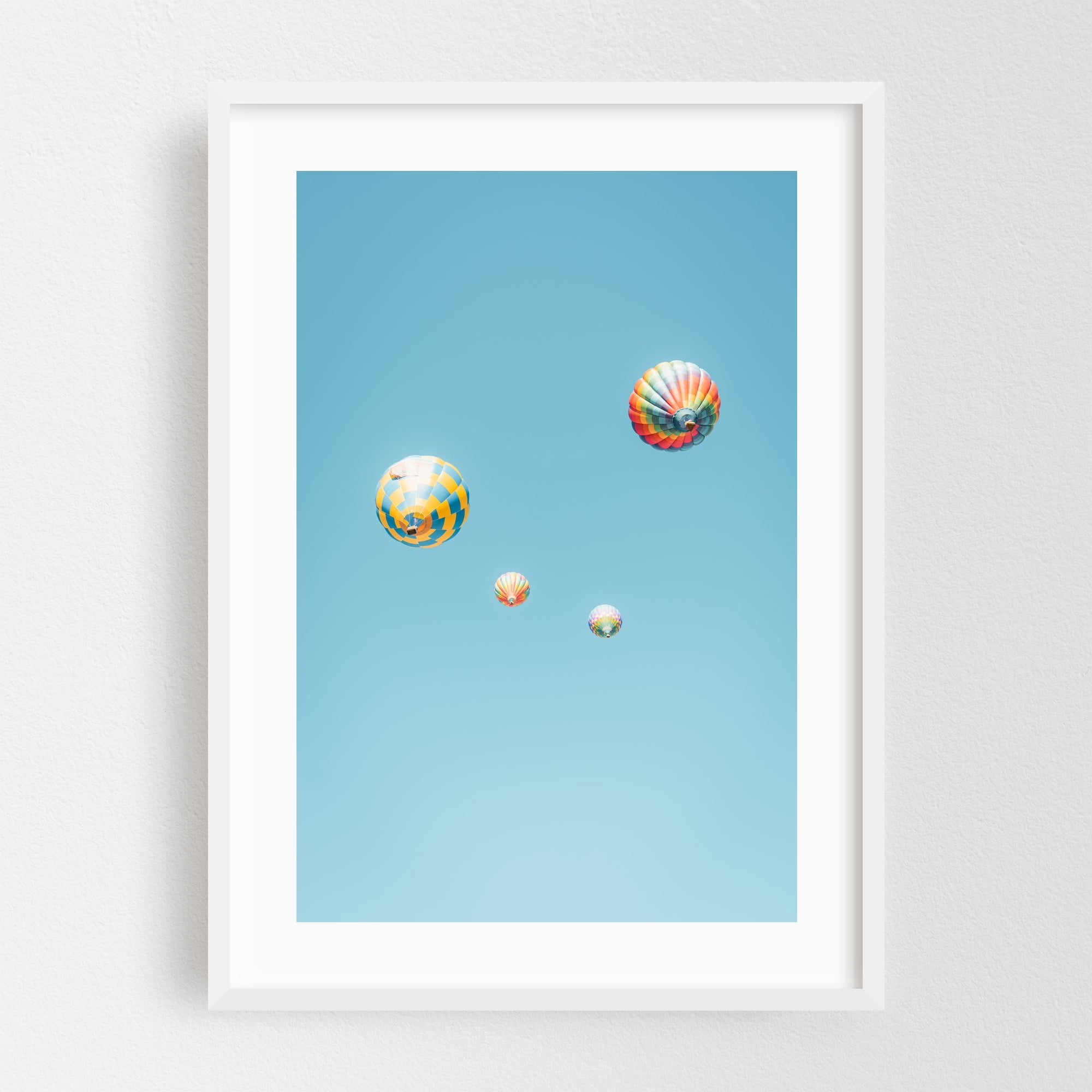 Up - Photography Hot Air Balloon Minimalist Travel Poster Pastel Summer ...