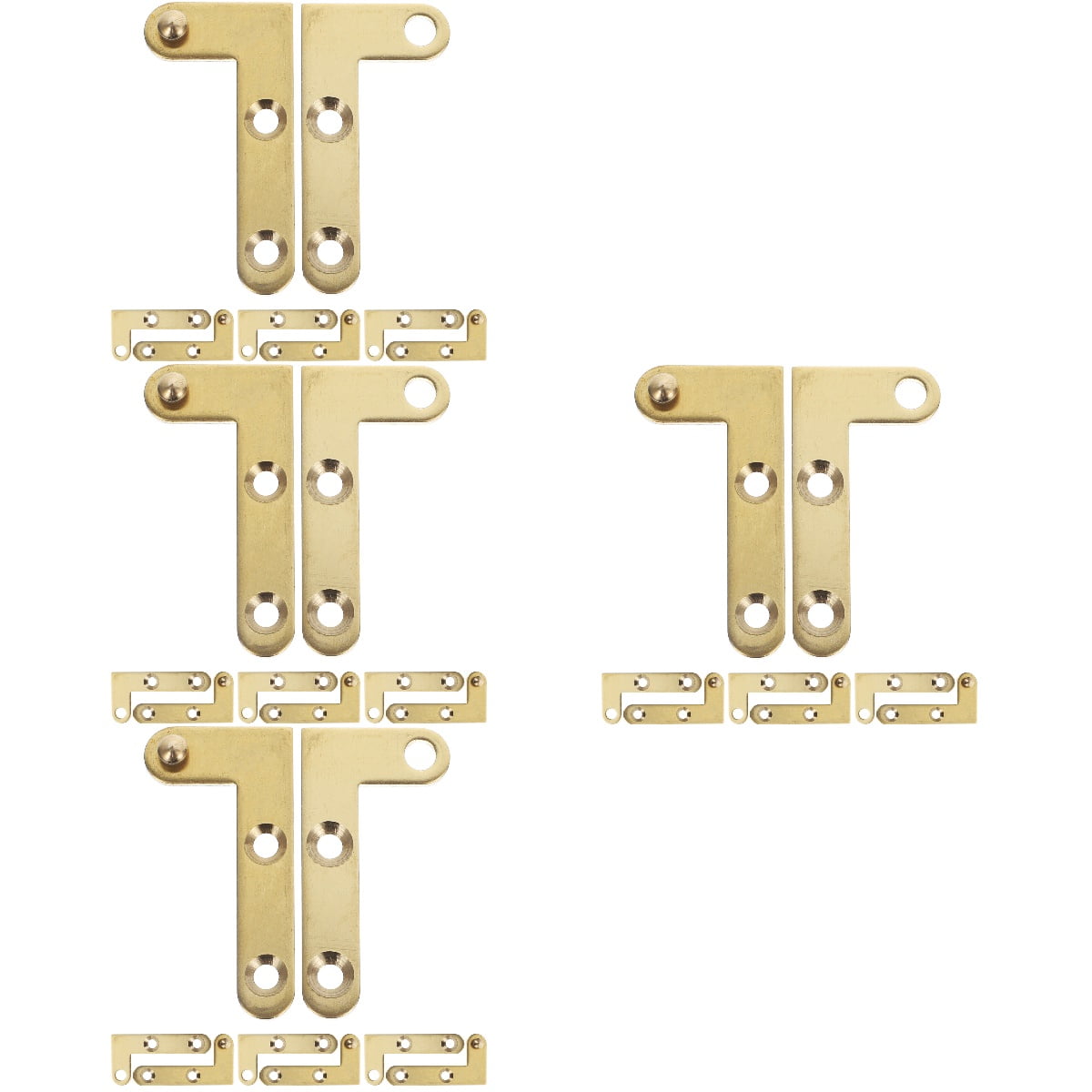 CIMAXIC Hidden Door Hinge 360 Degree Rotatable Golden Copper Pivot for ...