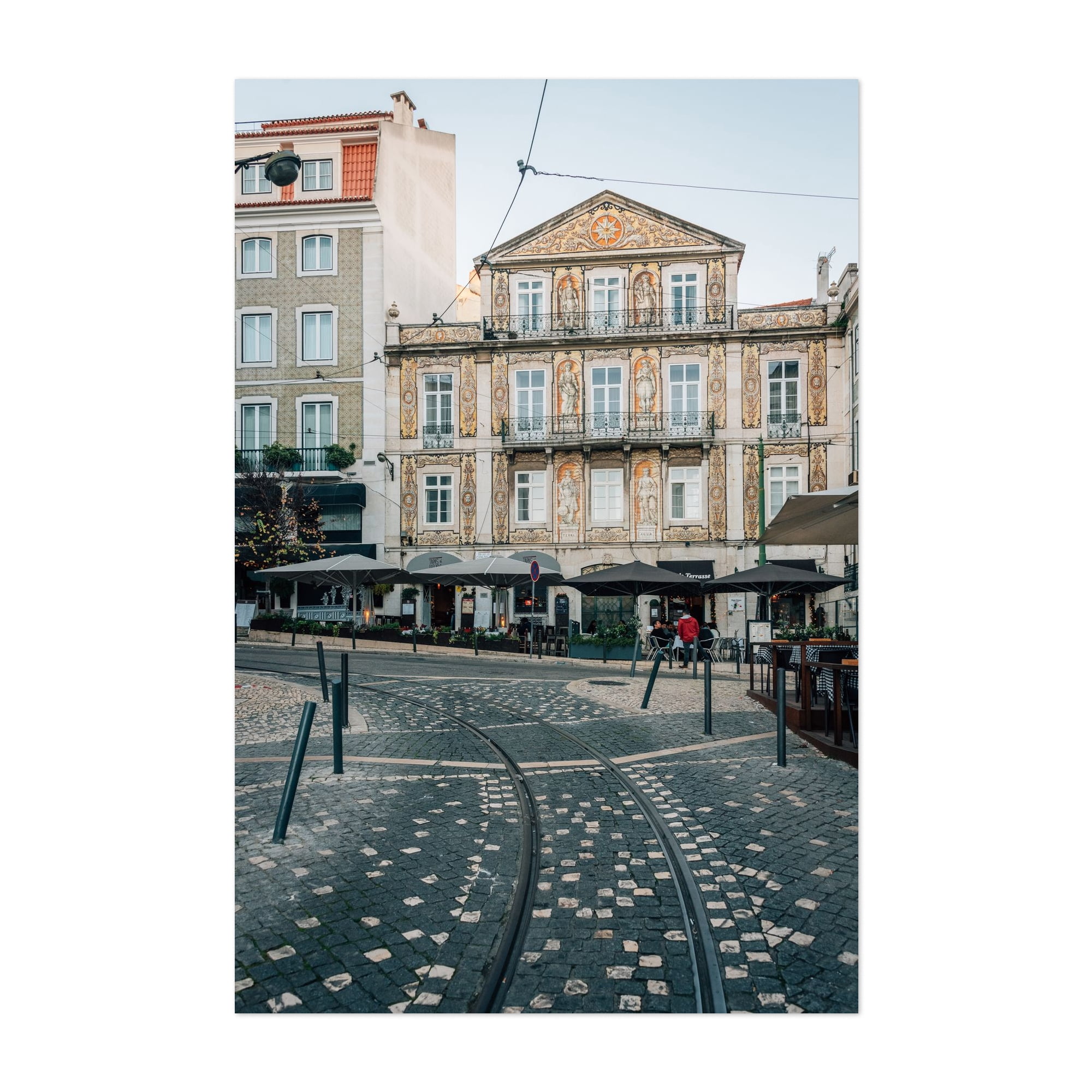 Up the Hill - Lisbon Portugal Photography Unframed Wall Art Print 8 x ...