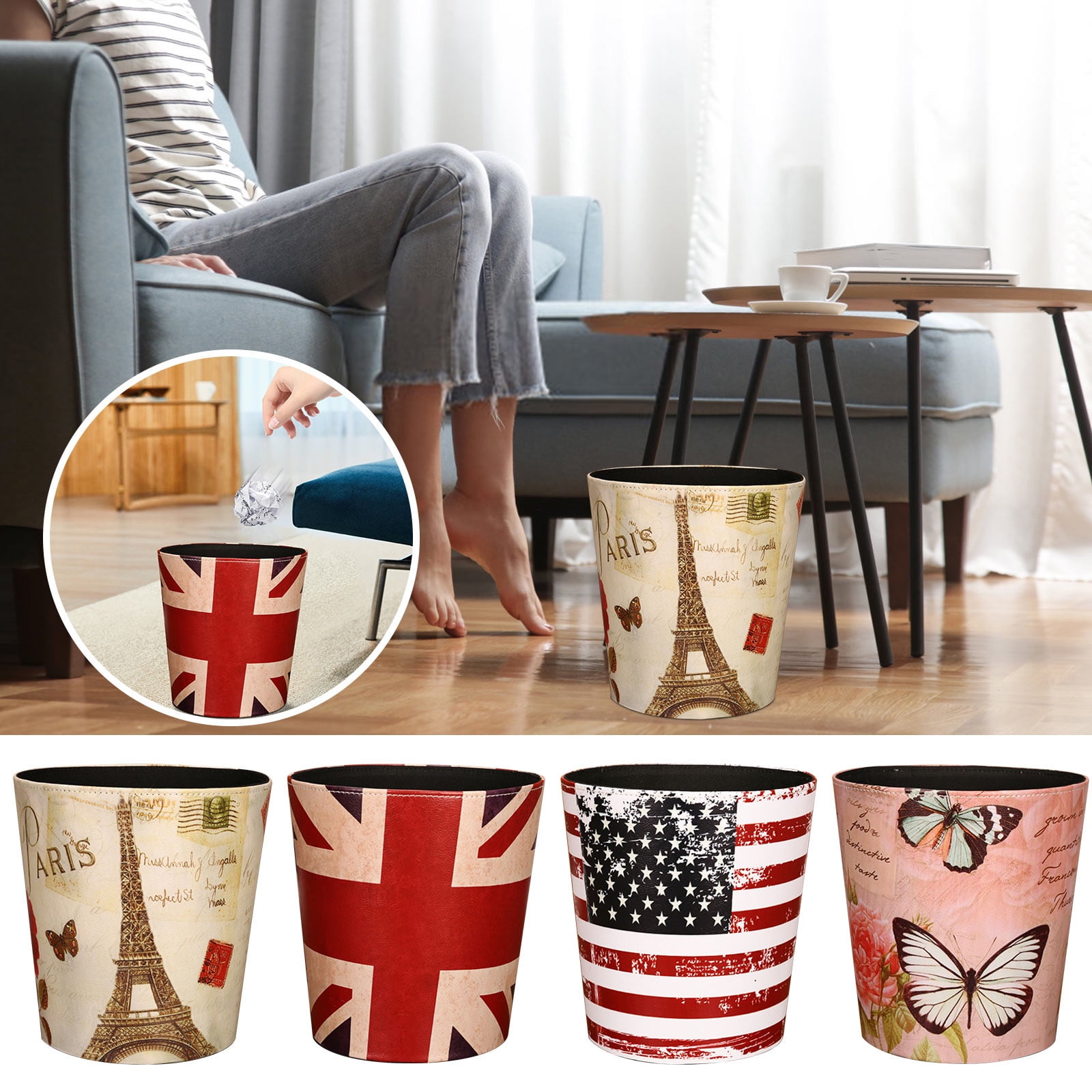 Up to 30% OFF, Garbage Can European Trash Can Rubbish Bin Garbage ...