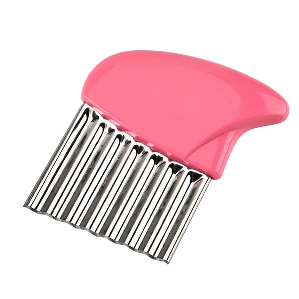 DVKPTBK Potato Wave Knife, Wrinkled Corrugated Cutter for Onions and ...
