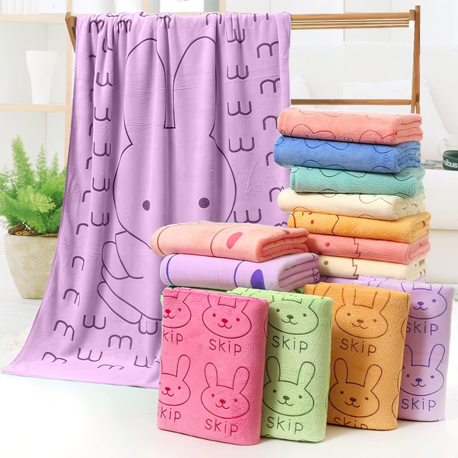 Qwtwty Soft Bath Towels 70X140CM Microfiber Bath Towel Beach Towel ...