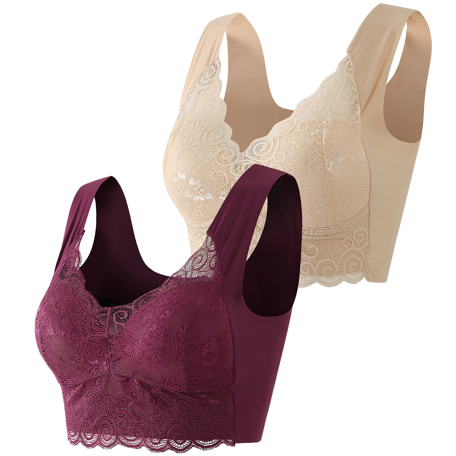 Egzmbll Lace Strap Wrap Bralette, Plus Size, Comfortable, Breathable ...