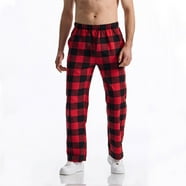 DG Hill Men's Plaid Microfleece Pajama Pants, Lightweight Sleep Pants with Pockets - Walmart.com