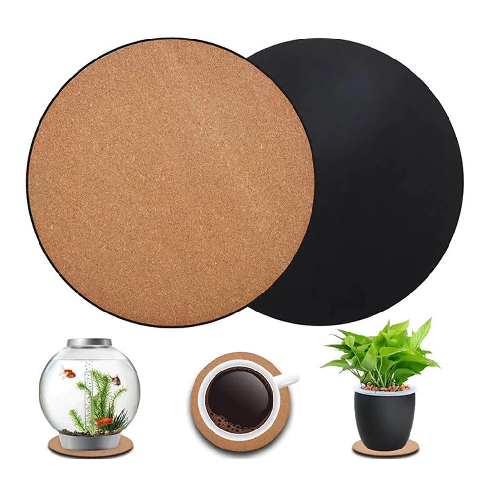 Up to 60% off! GlobalVista Cork Plant Coasters 5 Sizes Double Layers ...