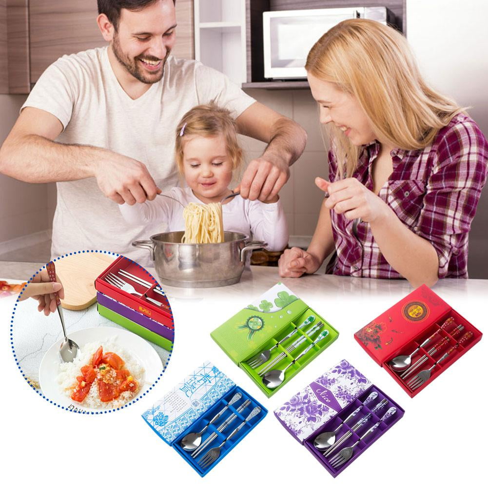 Up to 60% off! GlobalVista Gifts Cutlery Chopstick Spoon Fork Set ...