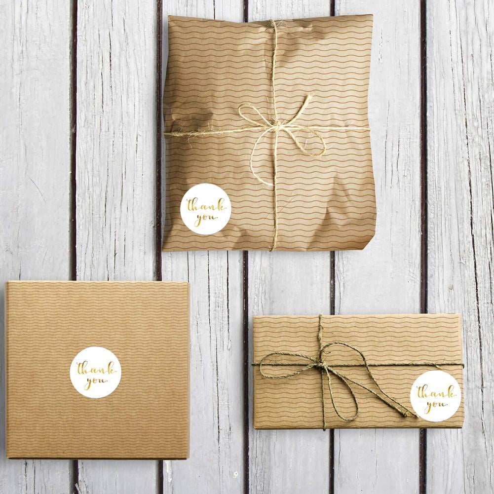 Up to 60% off! PawCasa 500 Pcs Round White Paper Label Sticker Thank ...