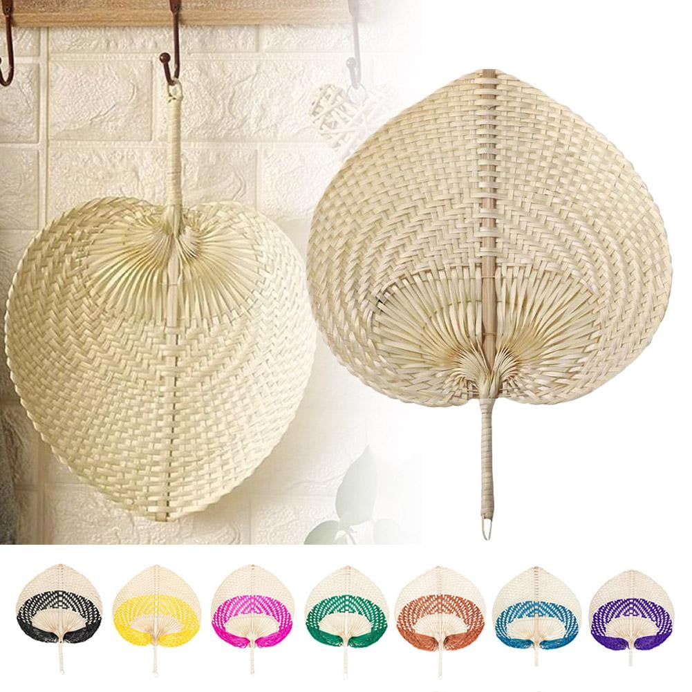 Up to 60% off! PawCasa Handmade Peach Shaped Bamboo Fan Weave Rattan ...