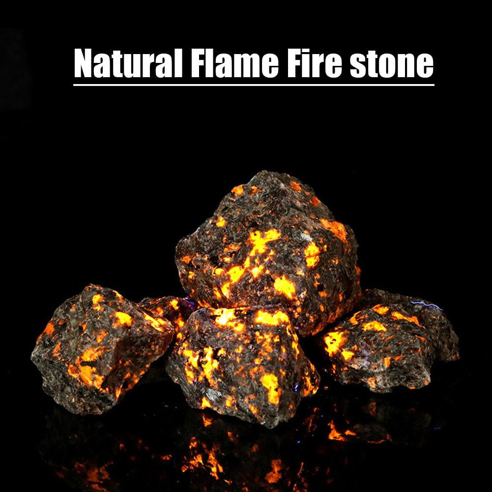 Up to 60% off! PawCasa Natural Flame Stone Crystal UV Fluorescent Rough ...