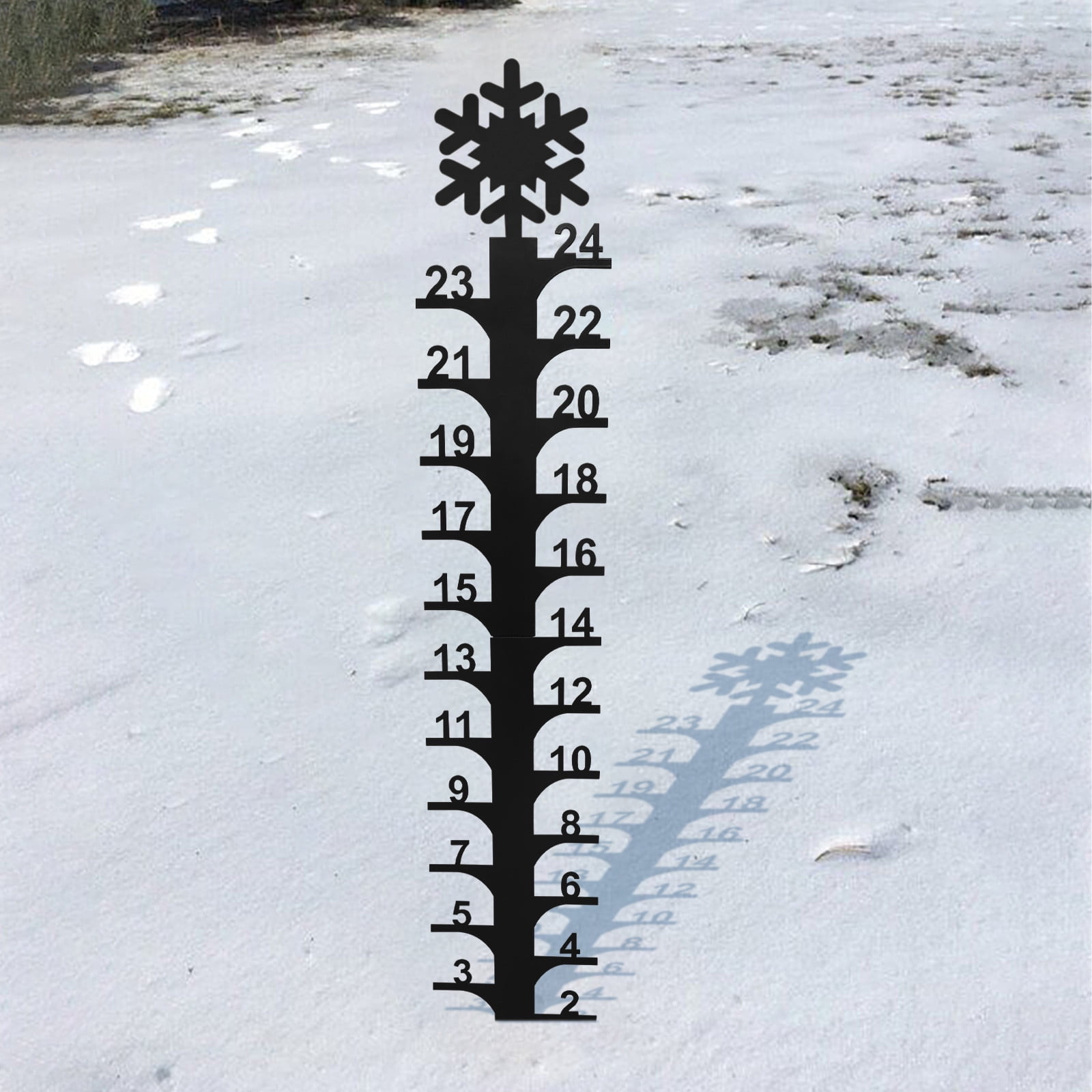 tumgatte 24 Inch Snow Meter Hand Made Metal Outdoor Garden Snow Meter ...