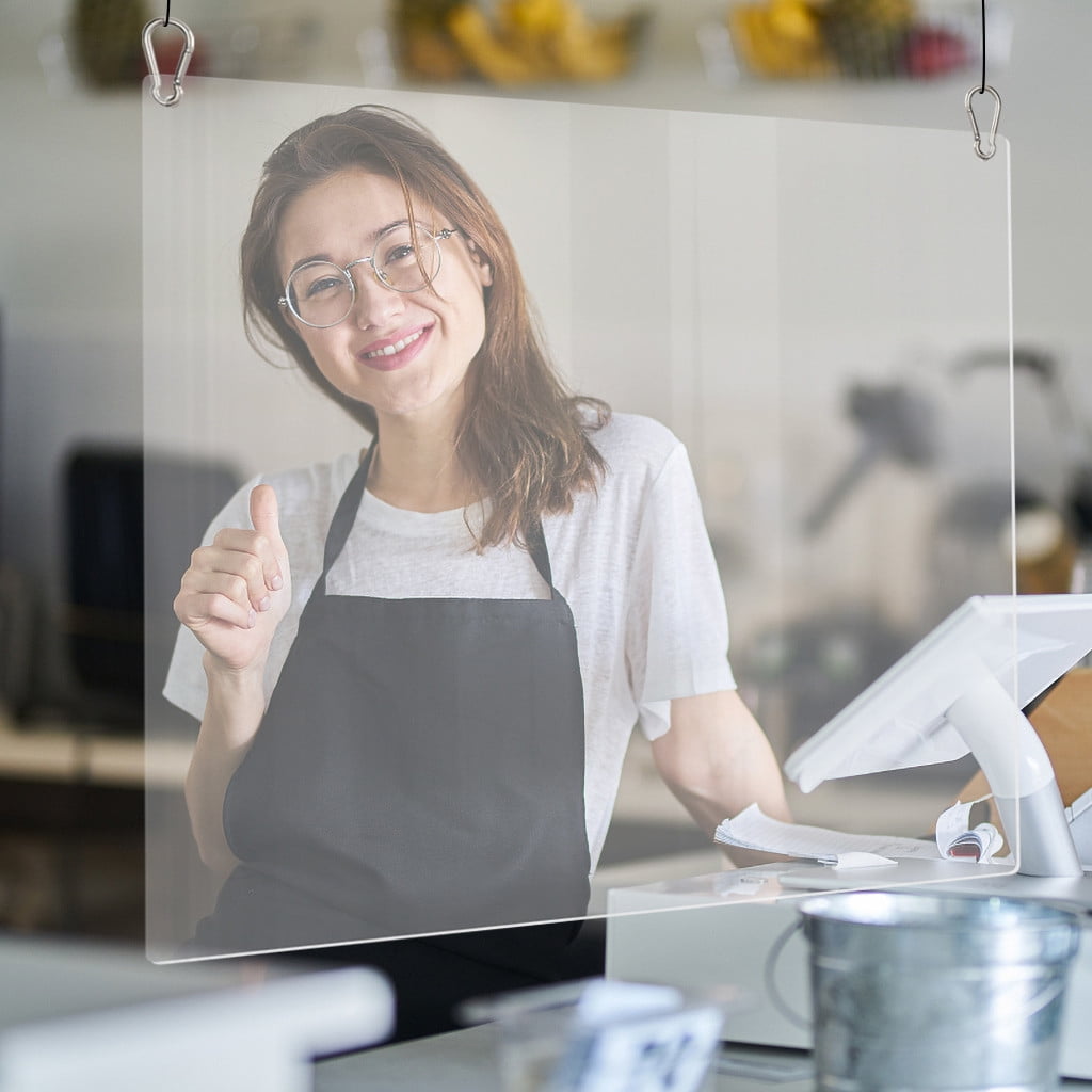 Up to 65% Off! Hanging Acrylic Cashier Protection Guard Protection ...