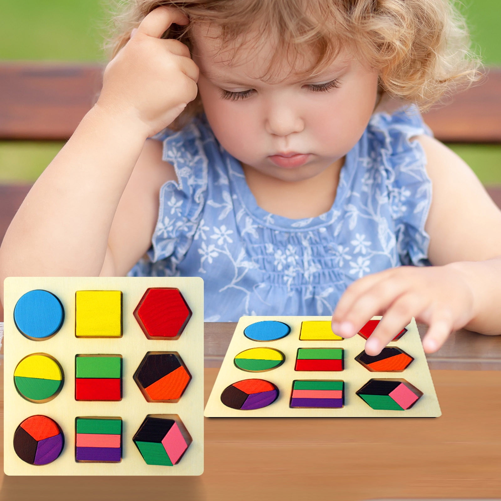 Up to 65% off! 1Wooden Educational Puzzle Toy Matching Board For ...