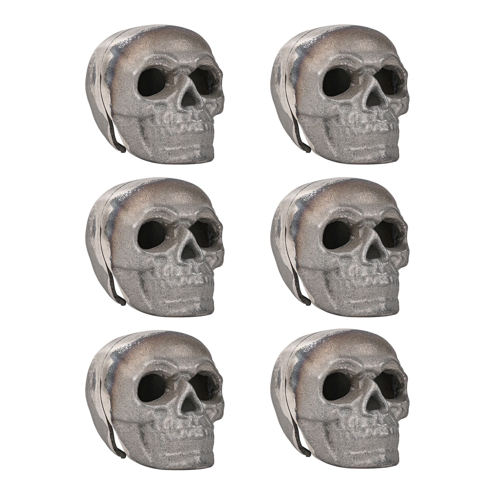 Up to 65 off!Yyuenw 6pc Metal Human Skull Fire Log Fireproof Skull logs ...
