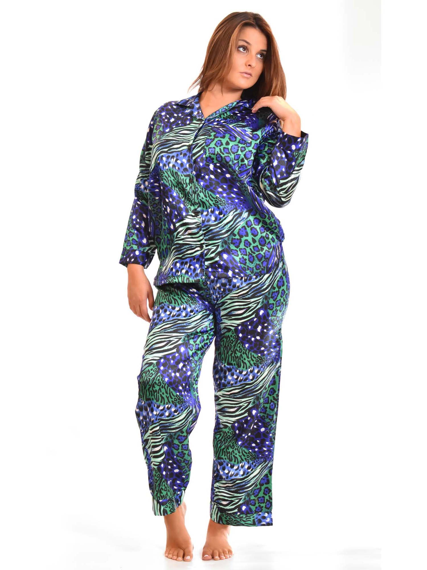 Up2date Fashion's Women's Aquarius Cocktail Animal Print Pajamas ...