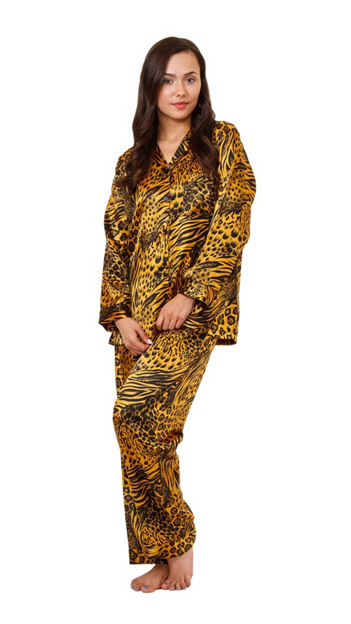 Up2date Fashion's Women's Classic Animal Print Pajama Sets in Various ...