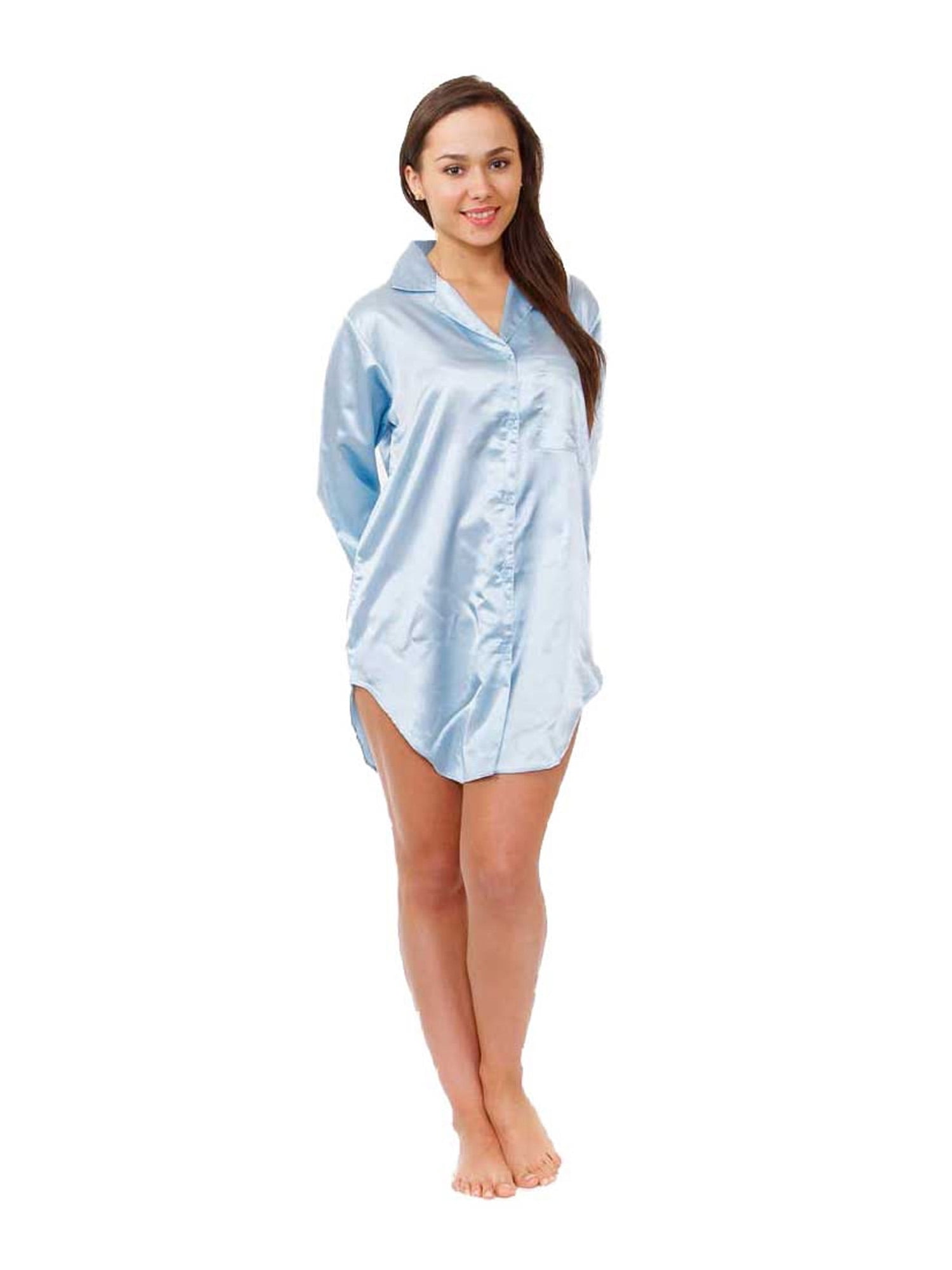 Up2date Fashion's Women's Satin Nightshirt - Walmart.com