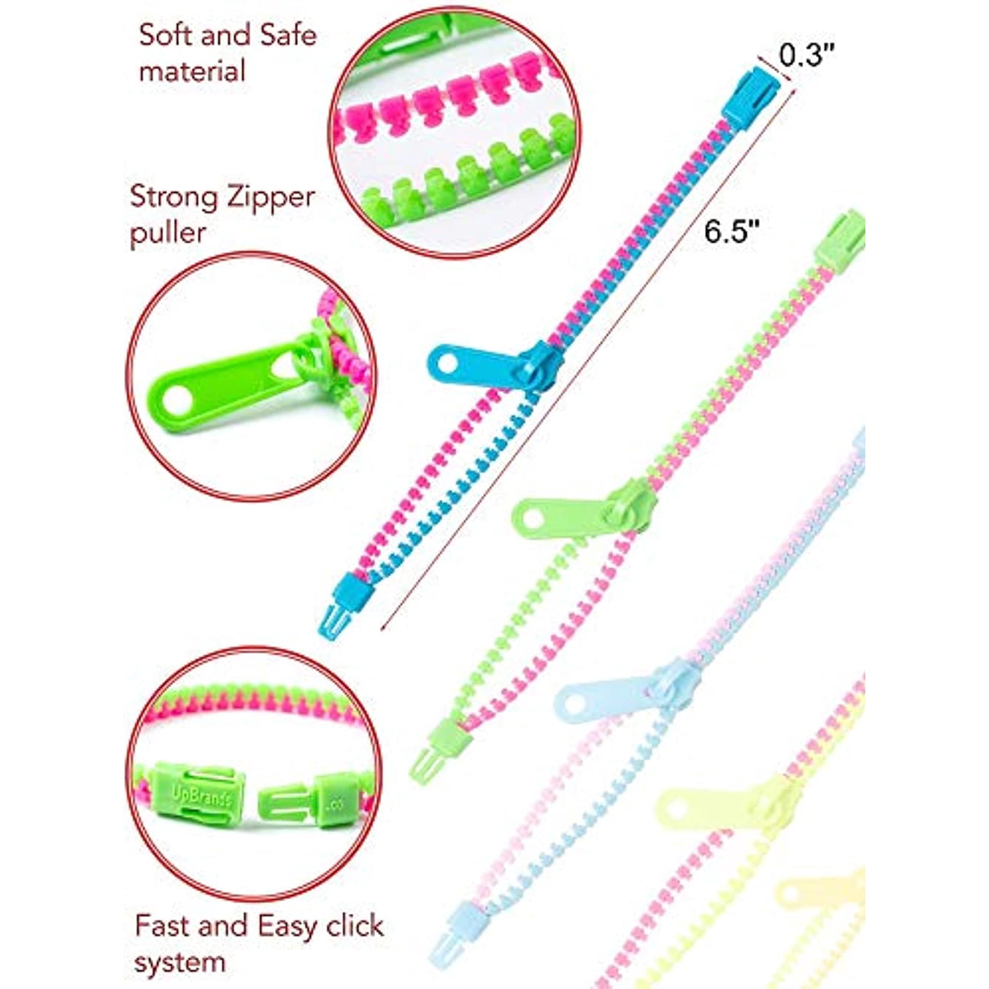 Neon Zipper Bracelet