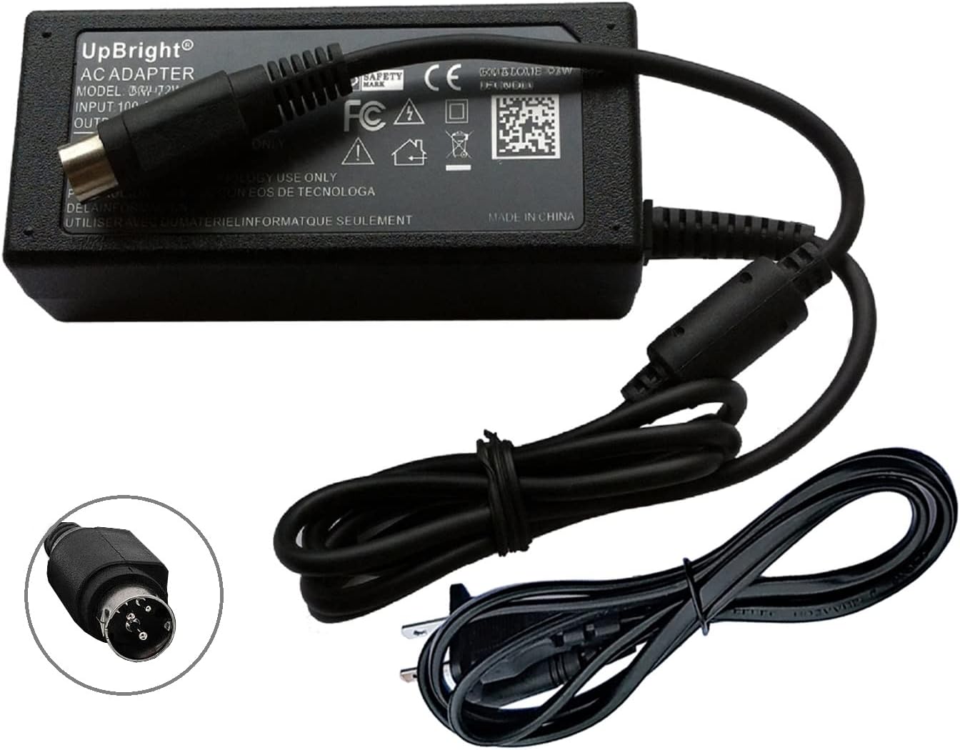 UpBright 3-Pin 24V AC/DC Adapter Compatible for Epson M235B PS-180 ...