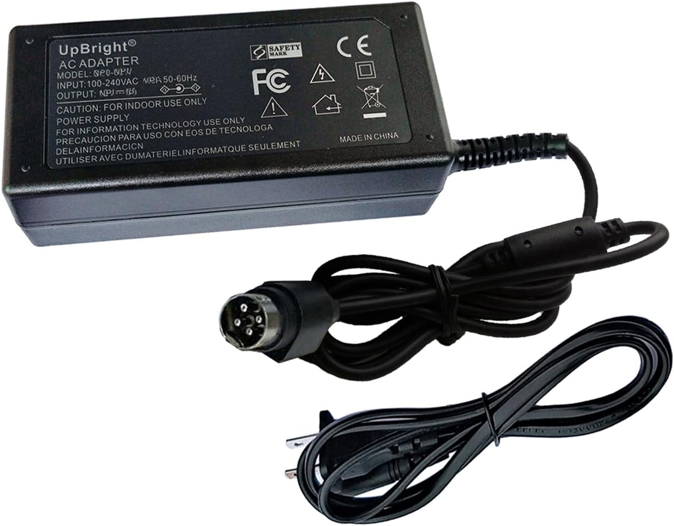 UpBright 4-PIN Plug 12V AC/DC Adapter Compatible with Par Everserv 600 ...
