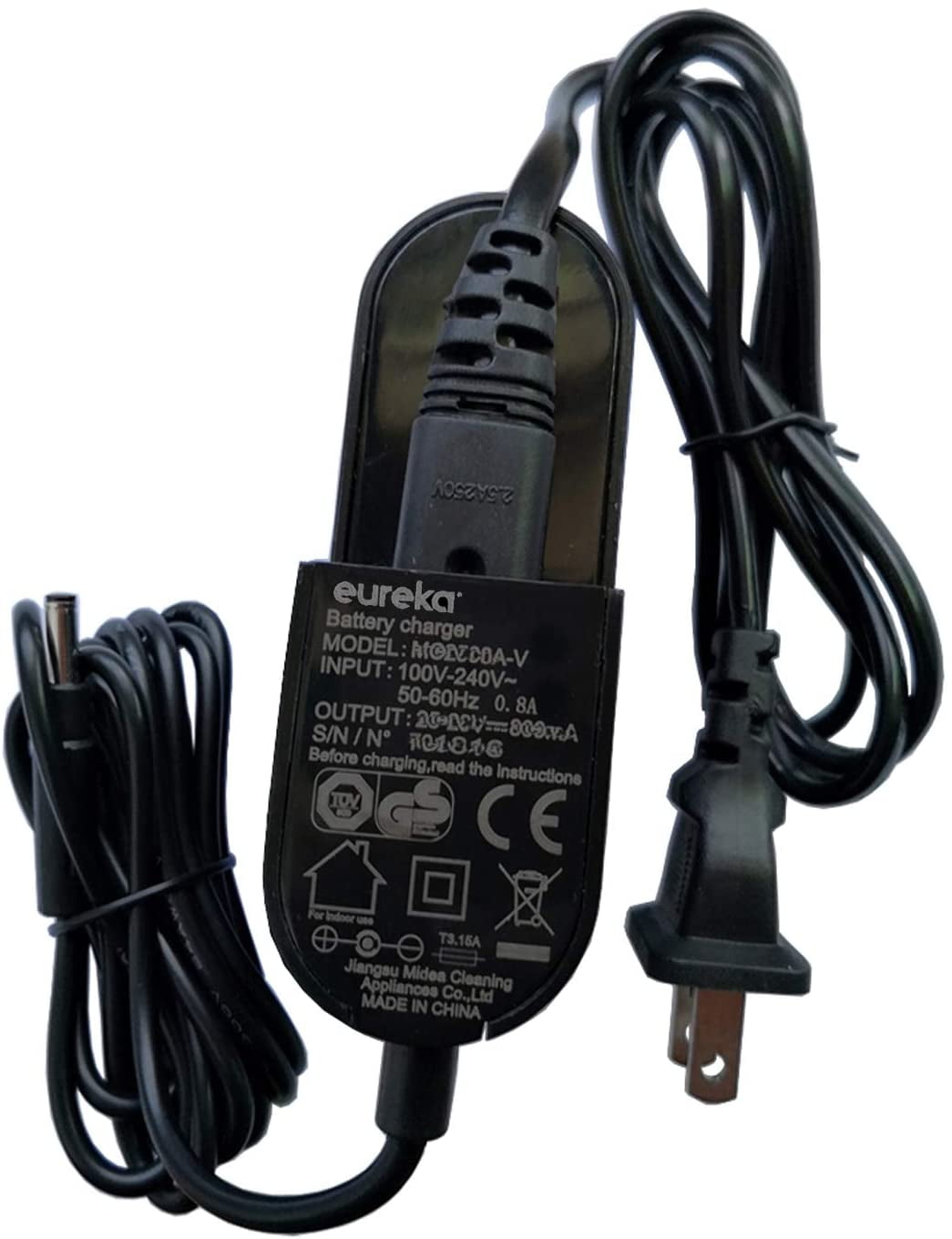 UpBright AC/DC Adapter Compatible for Eureka MC2508A B NEC122A NEC-122 ...